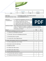 Housekeeping Services Evaluation Form | PDF | Behavioural Sciences ...
