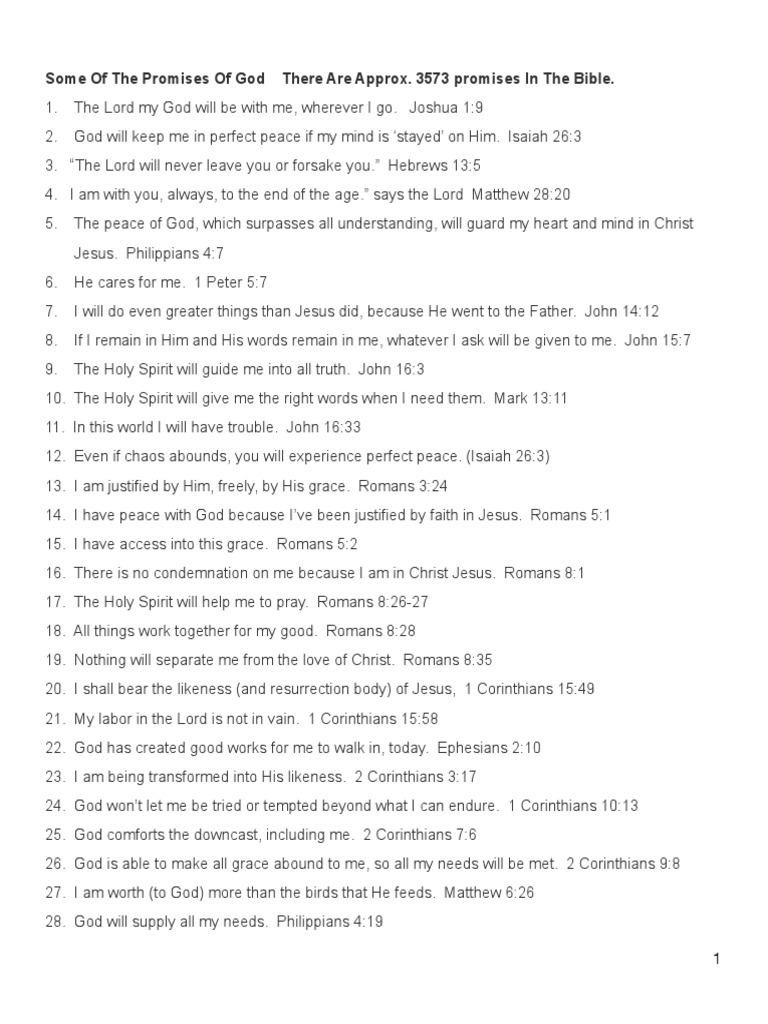 365 Promises of God PDF | Download Free PDF | Epistle To The Romans ...