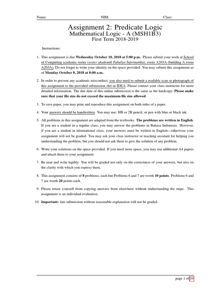 Logika Matematika | PDF | Formalism (Deductive) | Mathematical Logic