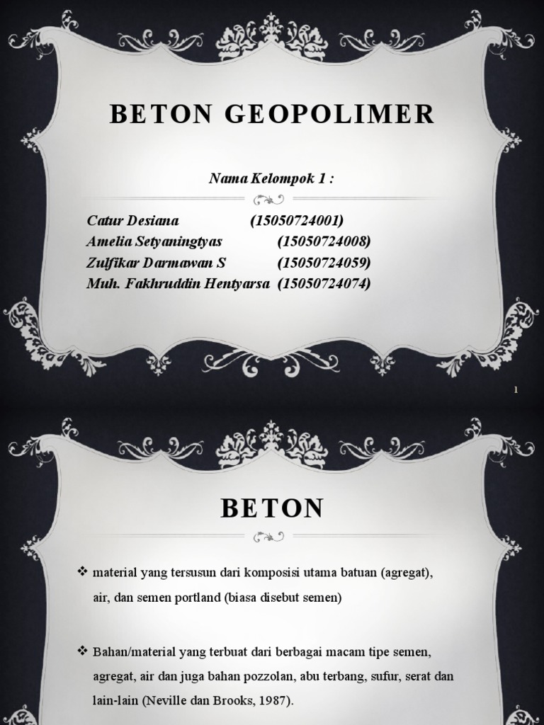 Geopolimer PPT | PDF