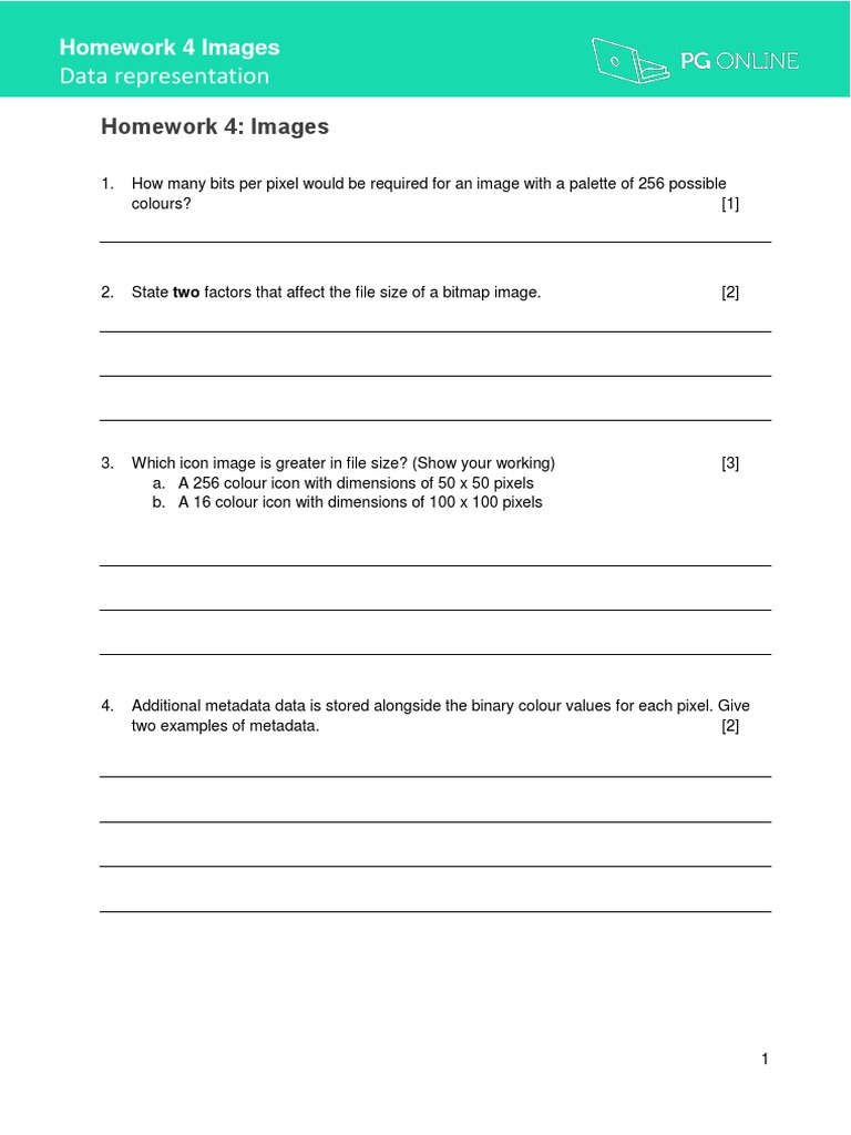 Data Representation Homework 4 Images | PDF