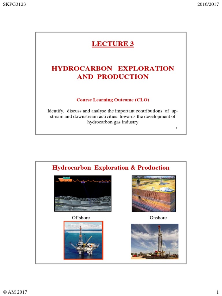 Lec03-HC Exploration + Production-2017 | PDF | Enhanced Oil Recovery ...