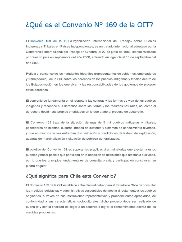 Qué Es El Convenio N | PDF | Organización Internacional del Trabajo ...