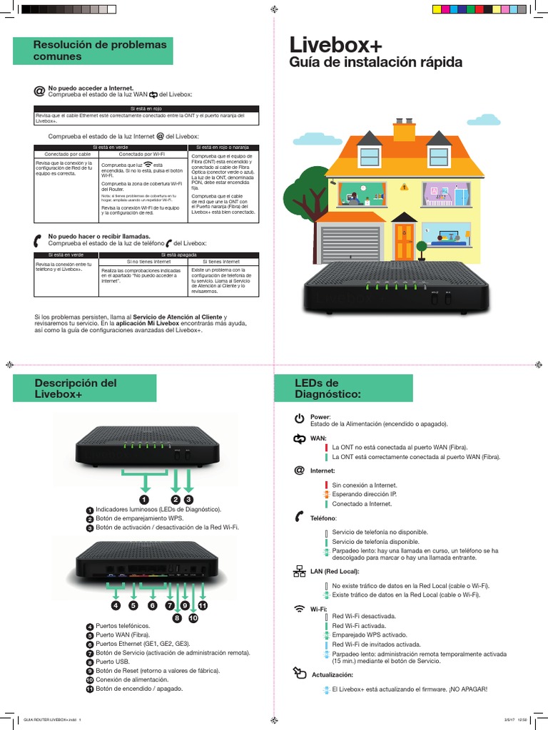 662 Guia Router Livebox Plus Jazztel | PDF | Wifi | Red de computadoras