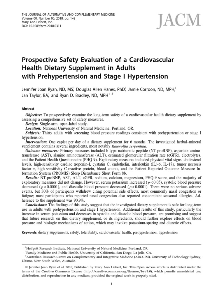 Carditone Safety and Efficacy Study | PDF | Blood Pressure | Alanine ...