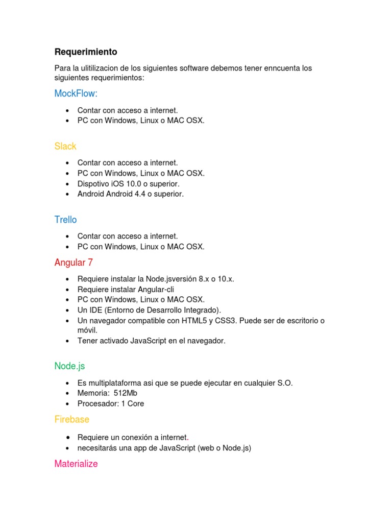 Requerimiento, Gitlab, Github | PDF | Mac OS | Computadoras personales