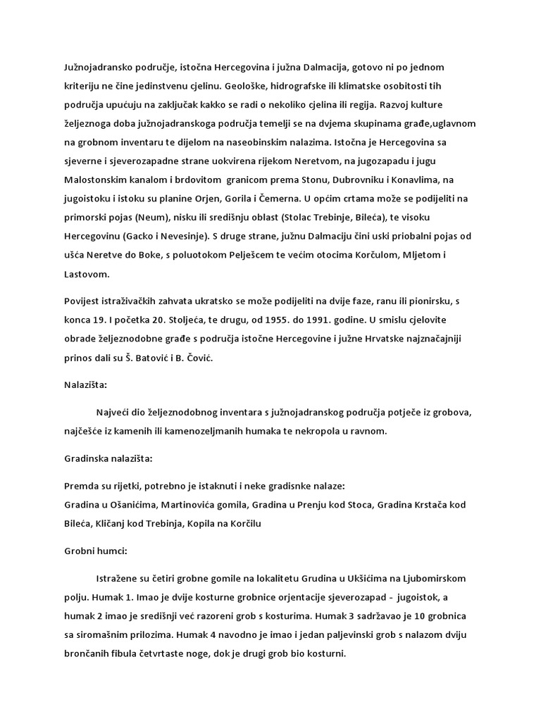 Željezo - Južni Jadran | PDF