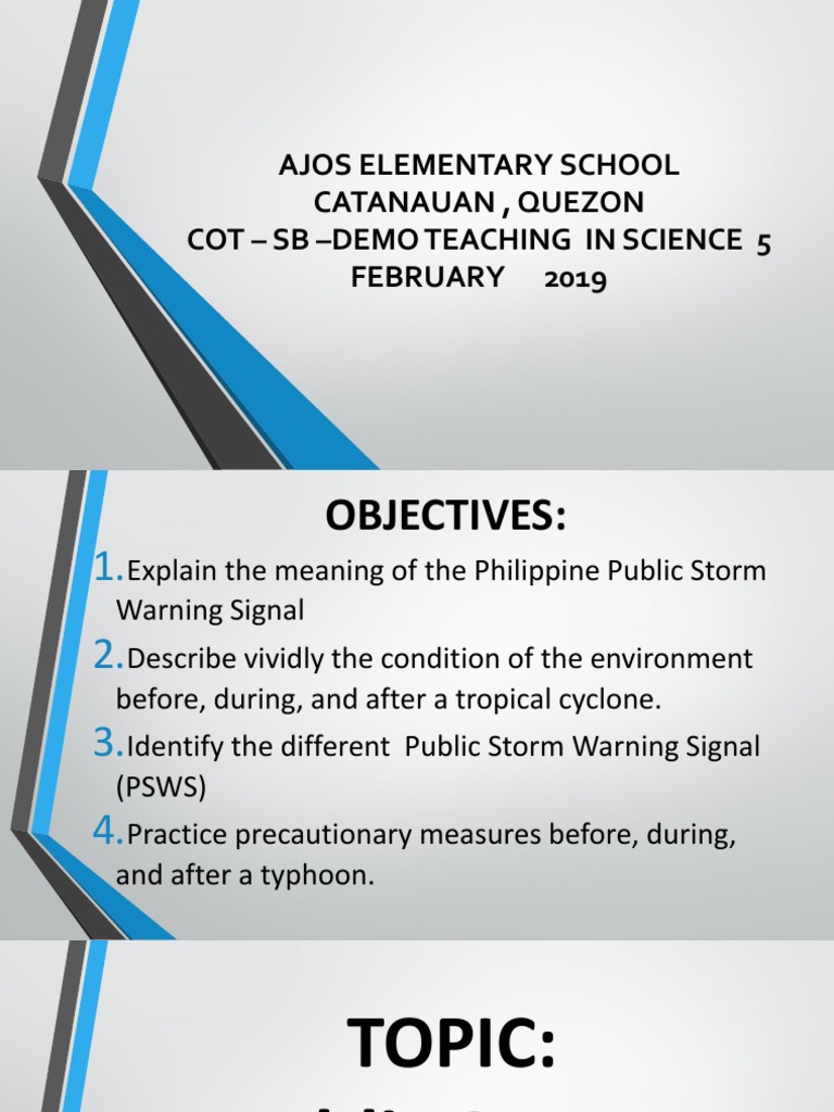 Ppt. Presentation-Weather Disturbances | PDF | Tropical Cyclones | Sky