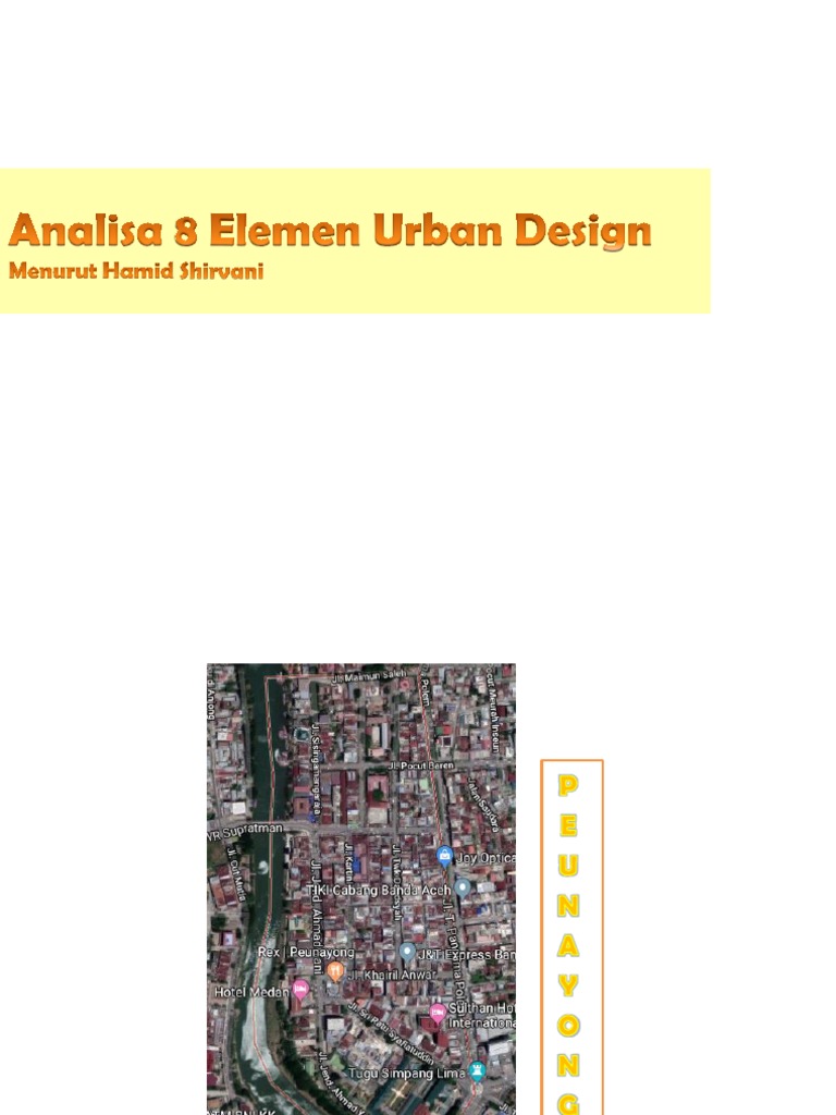 Analisa 8 Elemen Urban Design | PDF