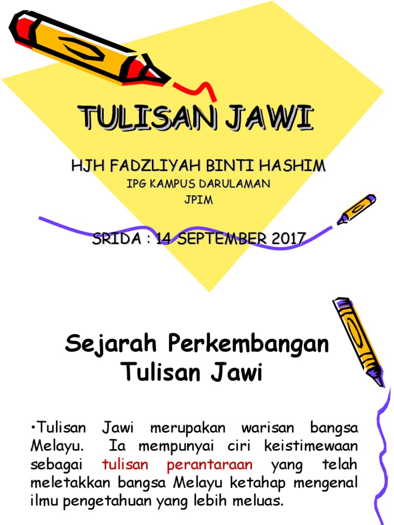 Tulisan Jawi - Sejarah | PDF