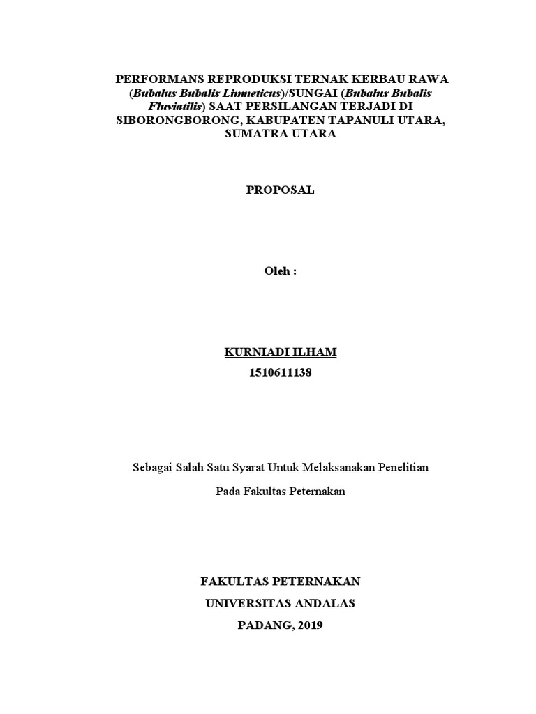 Proposal Ilham | PDF