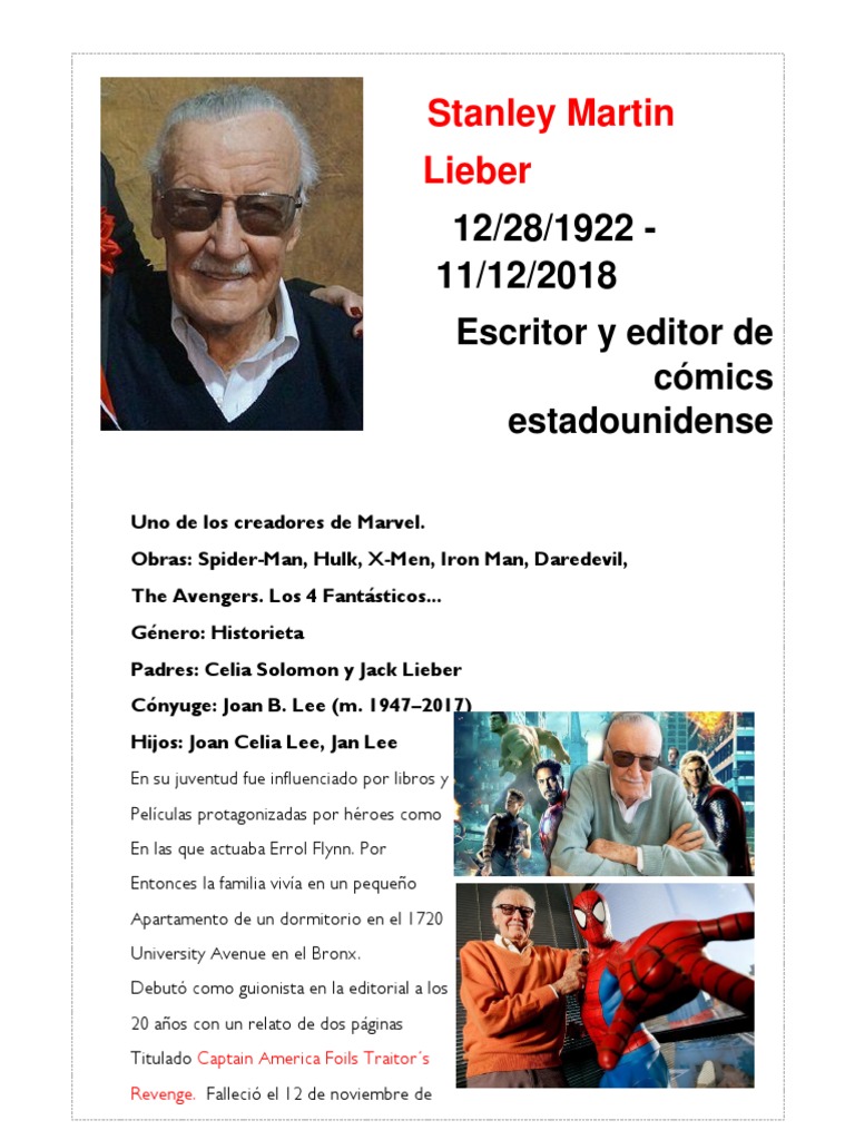 Stanley Martin | PDF | Comics Marvel | Marvel Entertainment