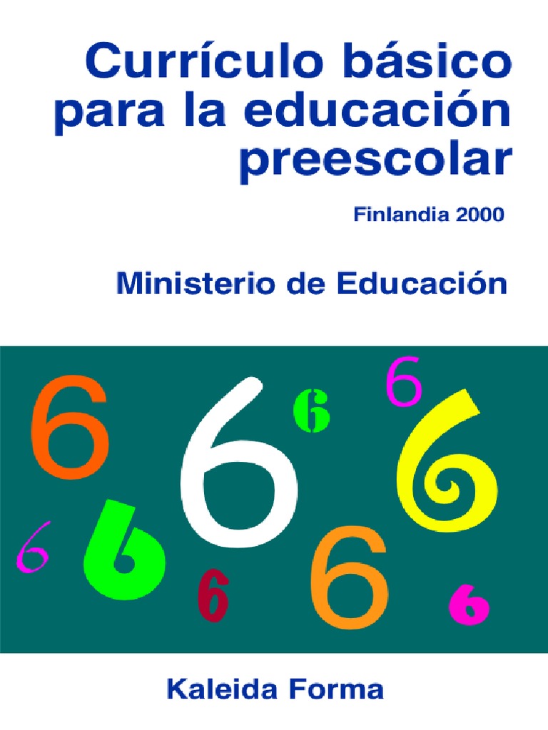 Curriculo Bc3a1sico para La Educacic3b3n Preescolar Finlandia 2000 PDF ...