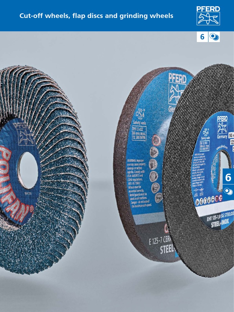 PFERD Tool Manual Catalogue 6 Int en PDF | PDF | Grinding (Abrasive Cutting) | Steel