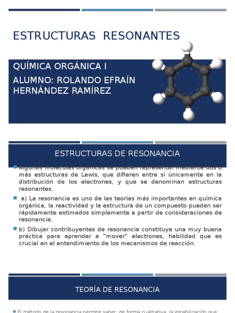 Estructuras Resonantes | PDF | Moléculas | Enlace químico
