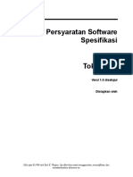 Contoh Dokumen Software Requirement Specification (SRS) | PDF