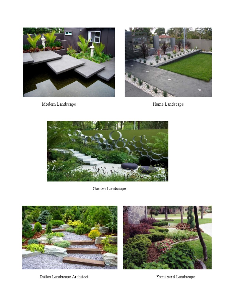 Modern Landscape Home Landscape | PDF