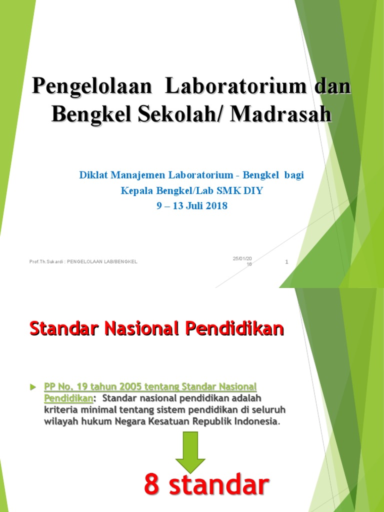 Pengelolaan Lab Dan Bengkel Sekolah Dan Madrasah 2015 | PDF