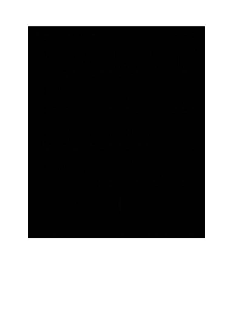 Datanglah Ya Yesus | PDF