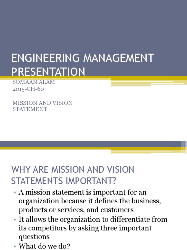 Engineering Management Presentation UET | PDF
