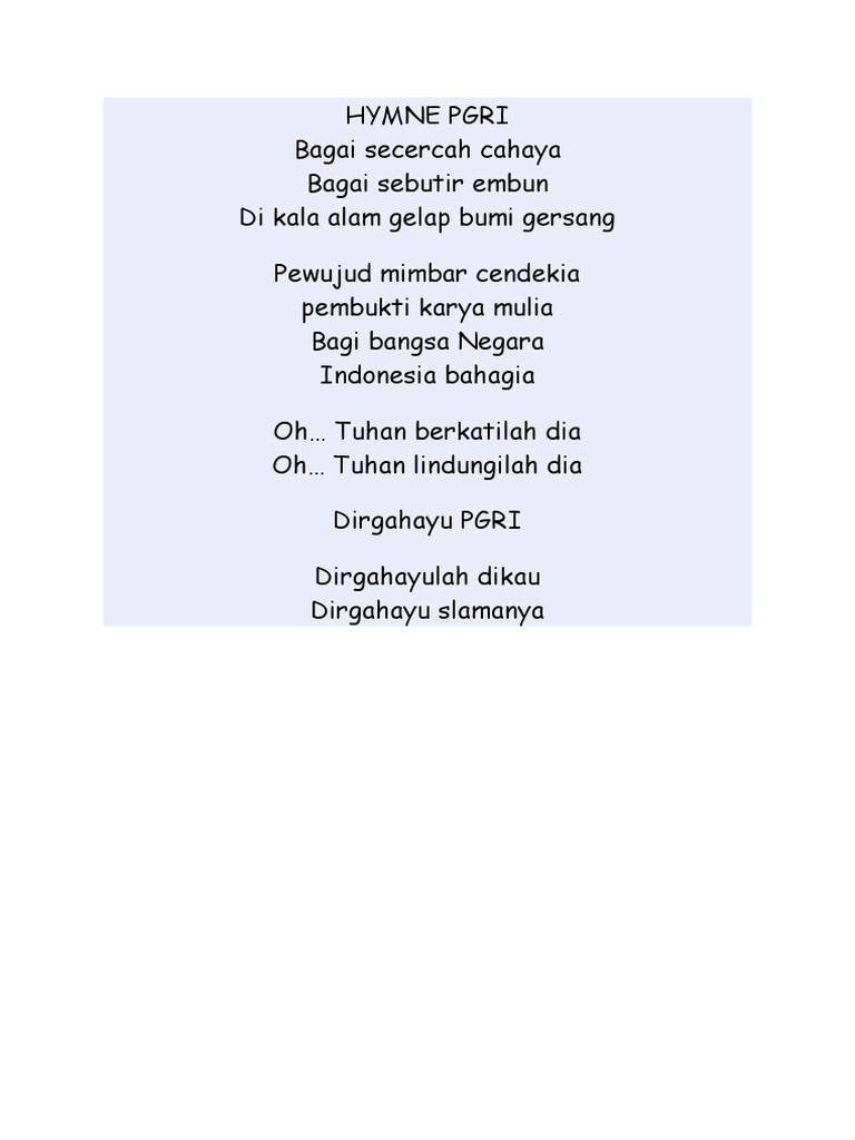 Hymne Pgri | PDF
