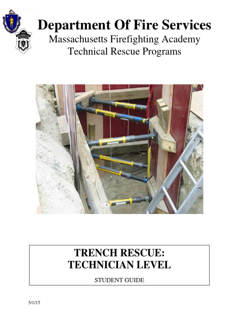 Trench Rescue Technician Level | PDF | Firefighter | Deep Foundation