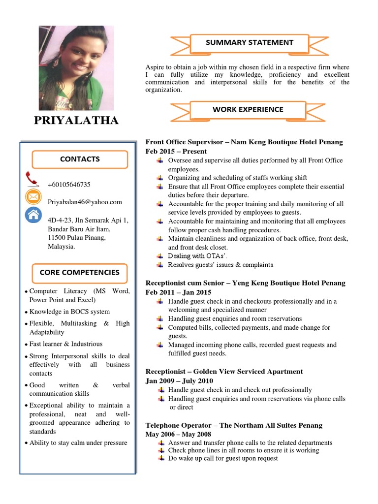 Priya Resume | PDF | Business