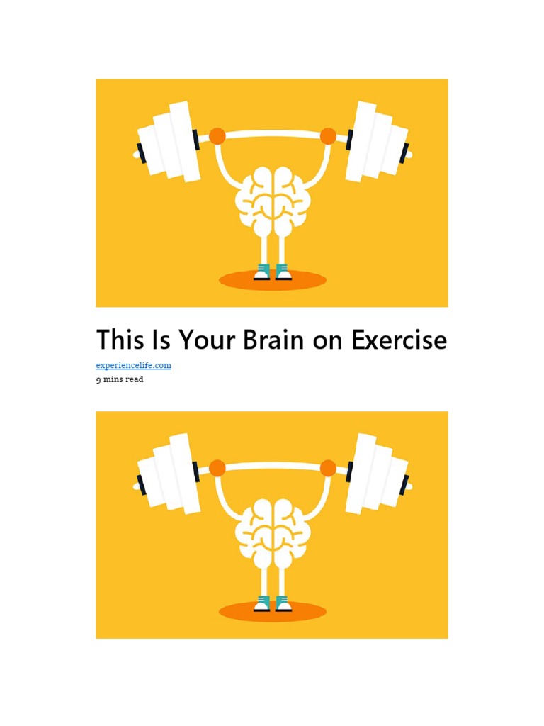 Your Brain On Exercise | PDF | Brain | Hippocampus