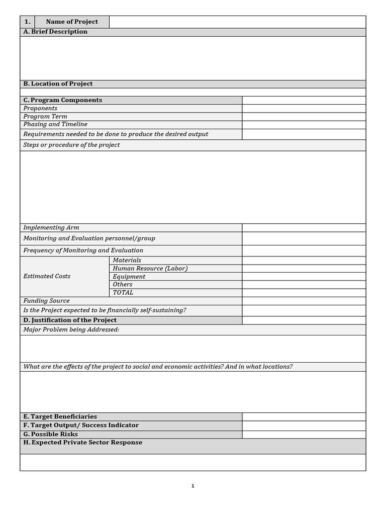 CDP - Project Brief - Format | PDF | Business