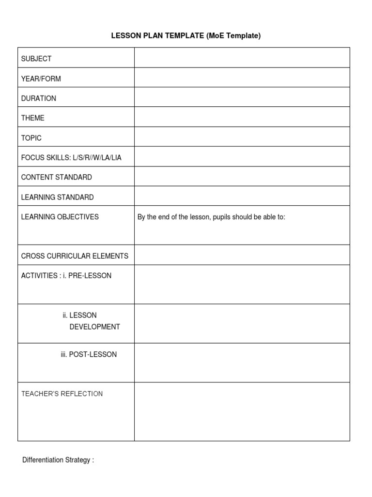 Lesson Plan Template | PDF