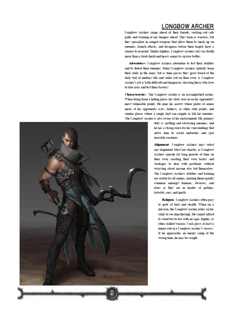 Longbow Archer | Download Free PDF | Archery | Leisure