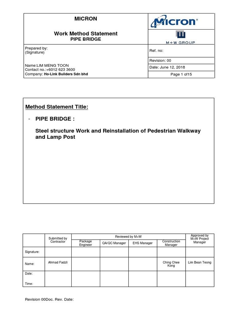 MOS - Steel Structure | PDF | Personal Protective Equipment | Crane ...