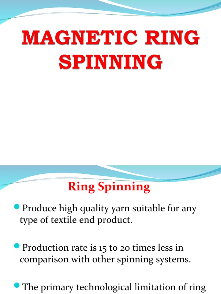 Magnetic Innovations in Ring Spinning | PDF | Superconductivity | Textiles