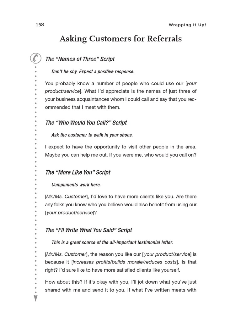 6 Sales Scripts That Sell | Download Free PDF | Business