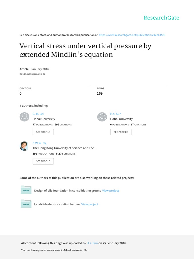 Vertical Stress | PDF | Stress (Mechanics) | Geotechnical Engineering