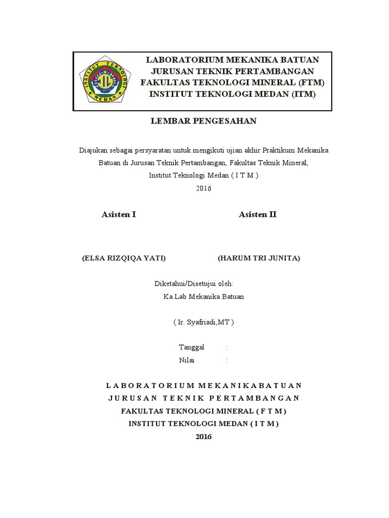 Lembar Pengesahan Mekbat | PDF