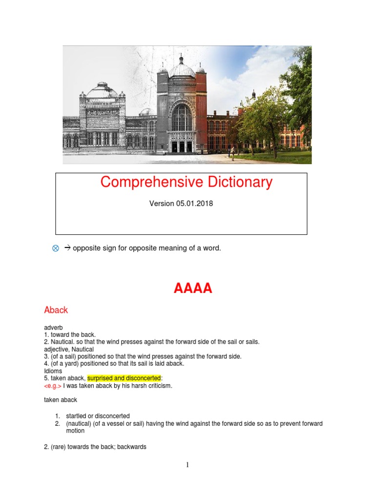 Comprehensive Dictionary PDF | PDF | Clothing | Accomplice