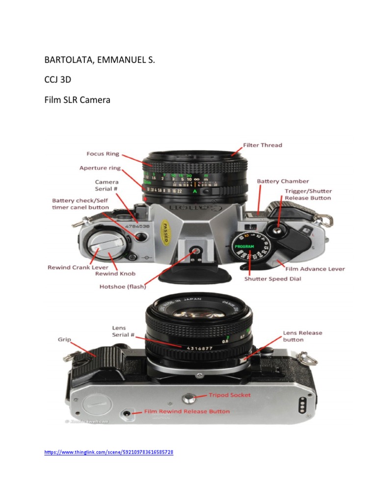 Bartolata, Emmanuel S. CCJ 3D Film SLR Camera | PDF | Technology ...