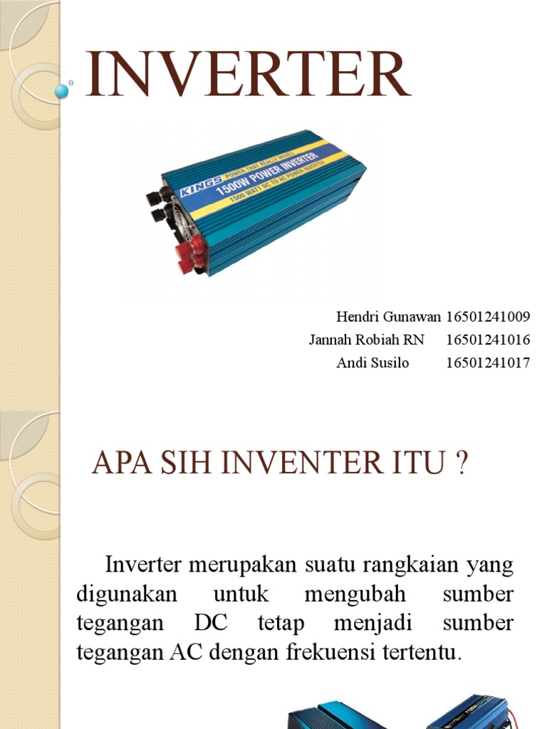 Panduan Lengkap Inverter DC ke AC | PDF