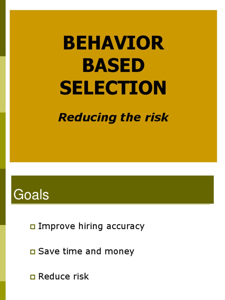 Behavior-Based Interviewing Guide | PDF | Competence (Human Resources ...