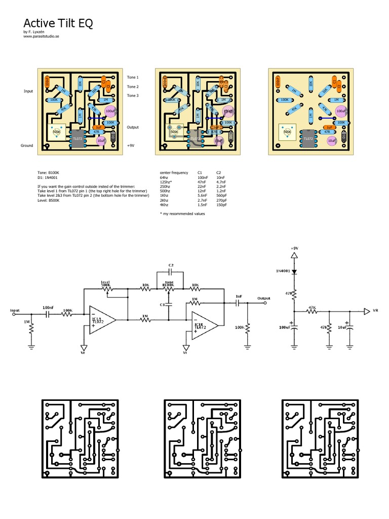 Active Tilt Eq PCB PDF | PDF | Analog Circuits | Electrical Engineering