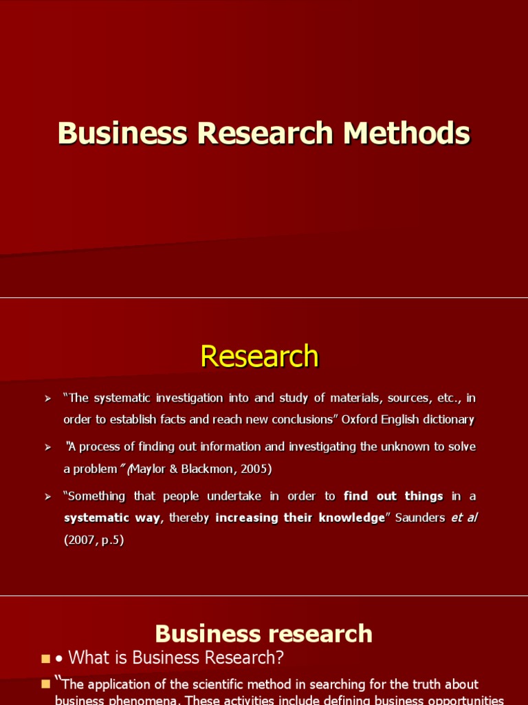 Business Research Methods 1 | PDF | Quantitative Research | Qualitative ...