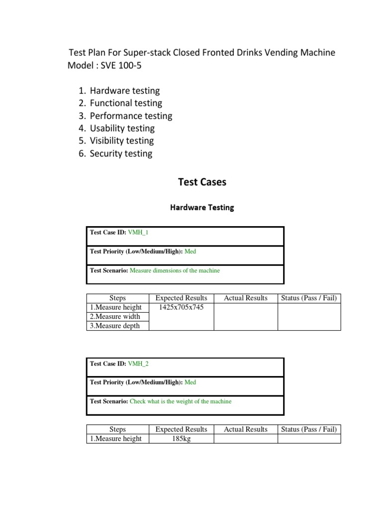 Test Plan | PDF | Electrical Engineering | Computing