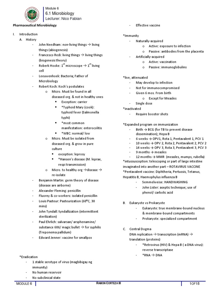 Module 6.1 Microbiology | PDF | Streptococcus | Immunology