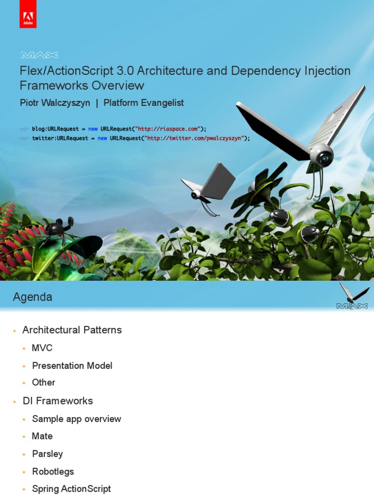 Flex/Actionscript 3.0 Architecture and Dependency Injection Frameworks Overview | PDF | Model ...