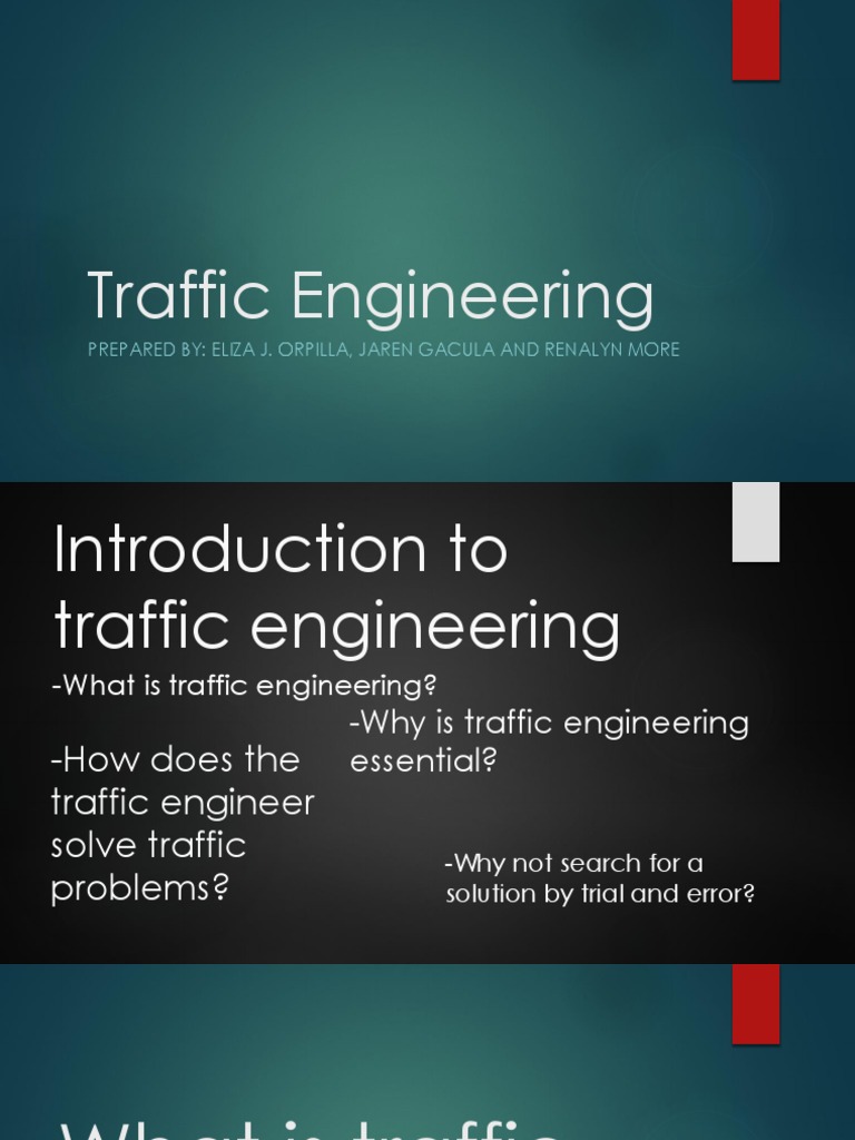 Traffic Engineering Solutions Overview | PDF | Traffic | Intersection ...