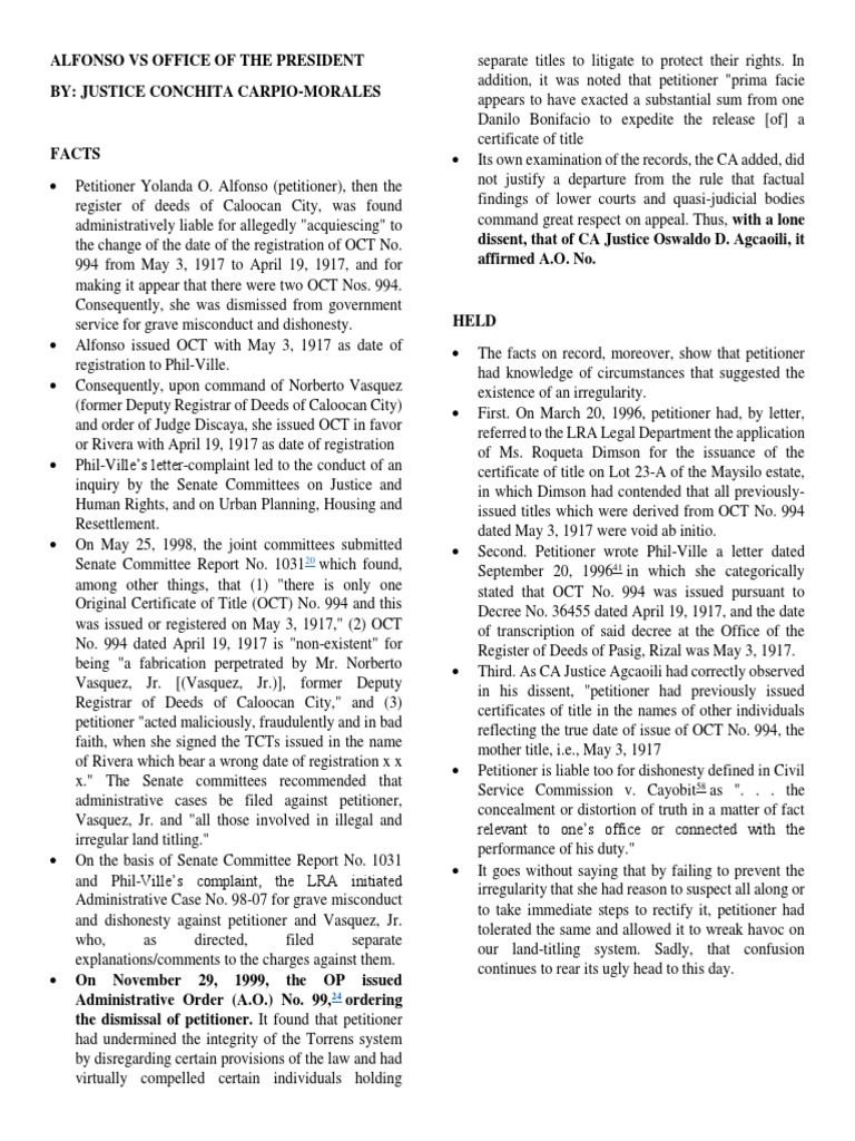LTD Case Alfonso Vs Op | PDF | Social Institutions | Social Science