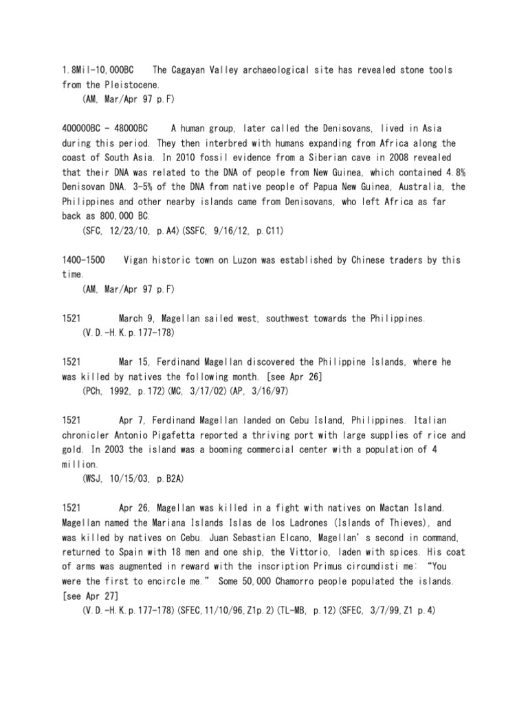 Philippine History Timeline | PDF