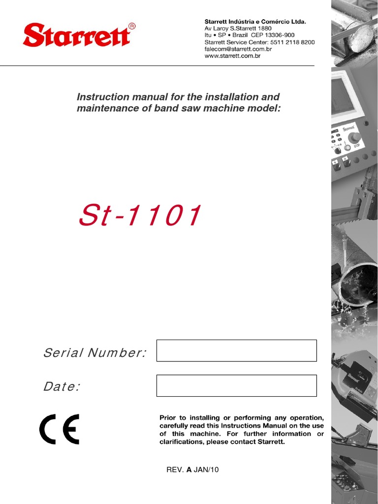Serial Number: Date:: Instruction Manual For The Installation and ...