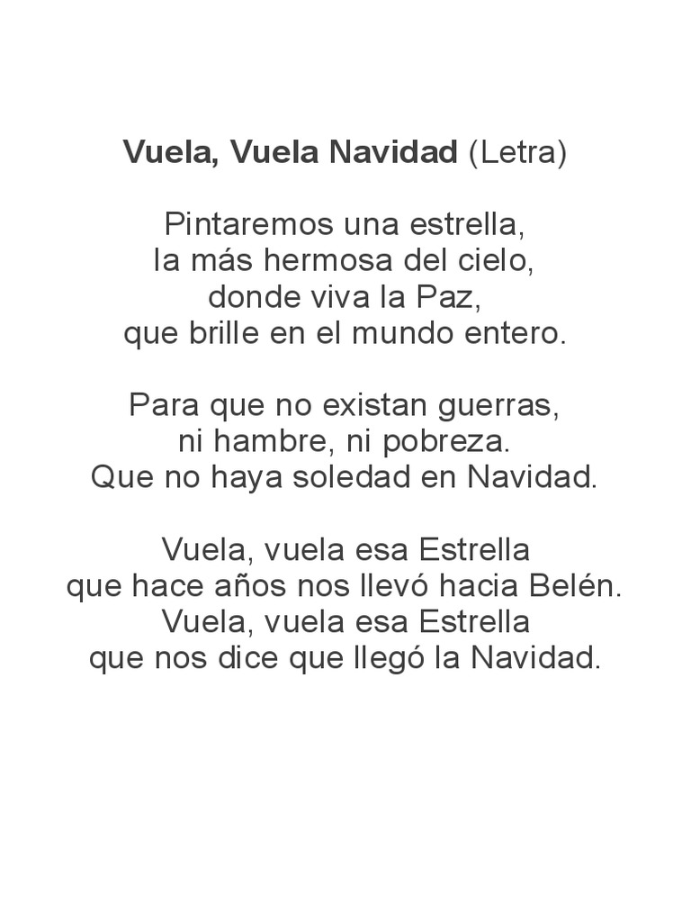 Vuela Vuela Letra | PDF
